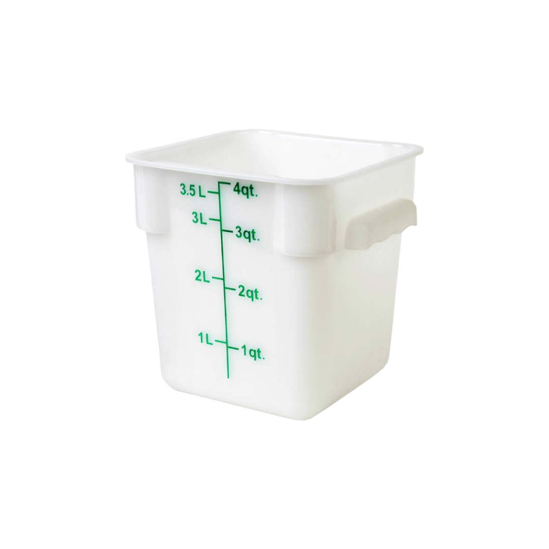 CONTENEDOR PP CUAD 04 QT BLANCO – Distribuidora Aliton
