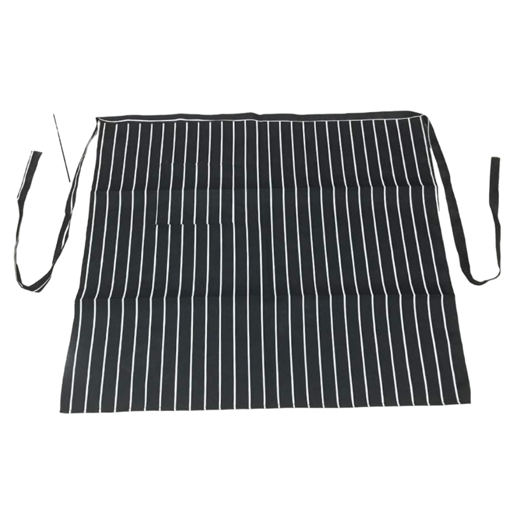 MEDIO MANDIL BASICO NEGRO RAYAS – Distribuidora Aliton