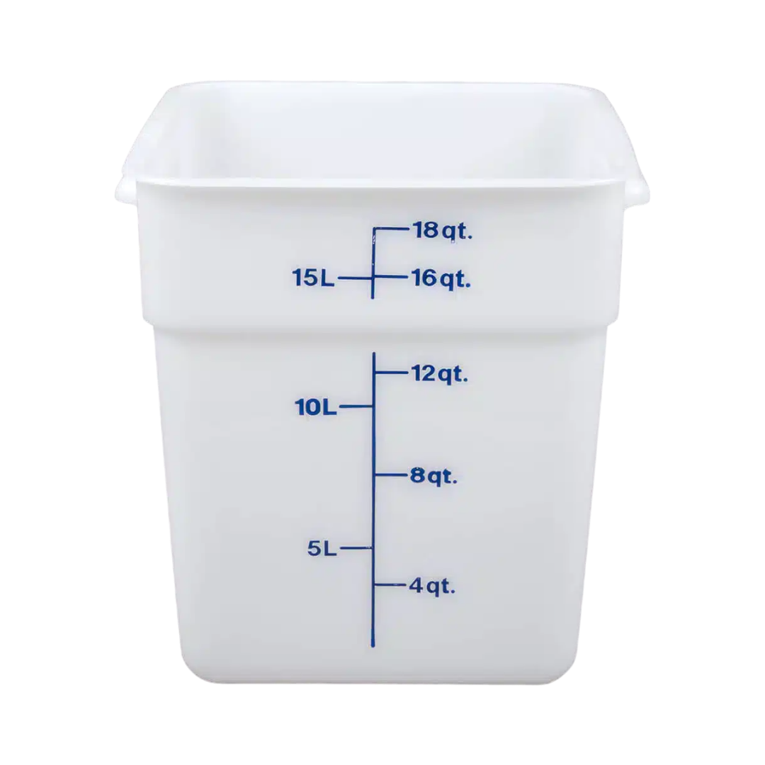 CONTENEDOR PP CUAD 18 QT BLANCO – Distribuidora Aliton